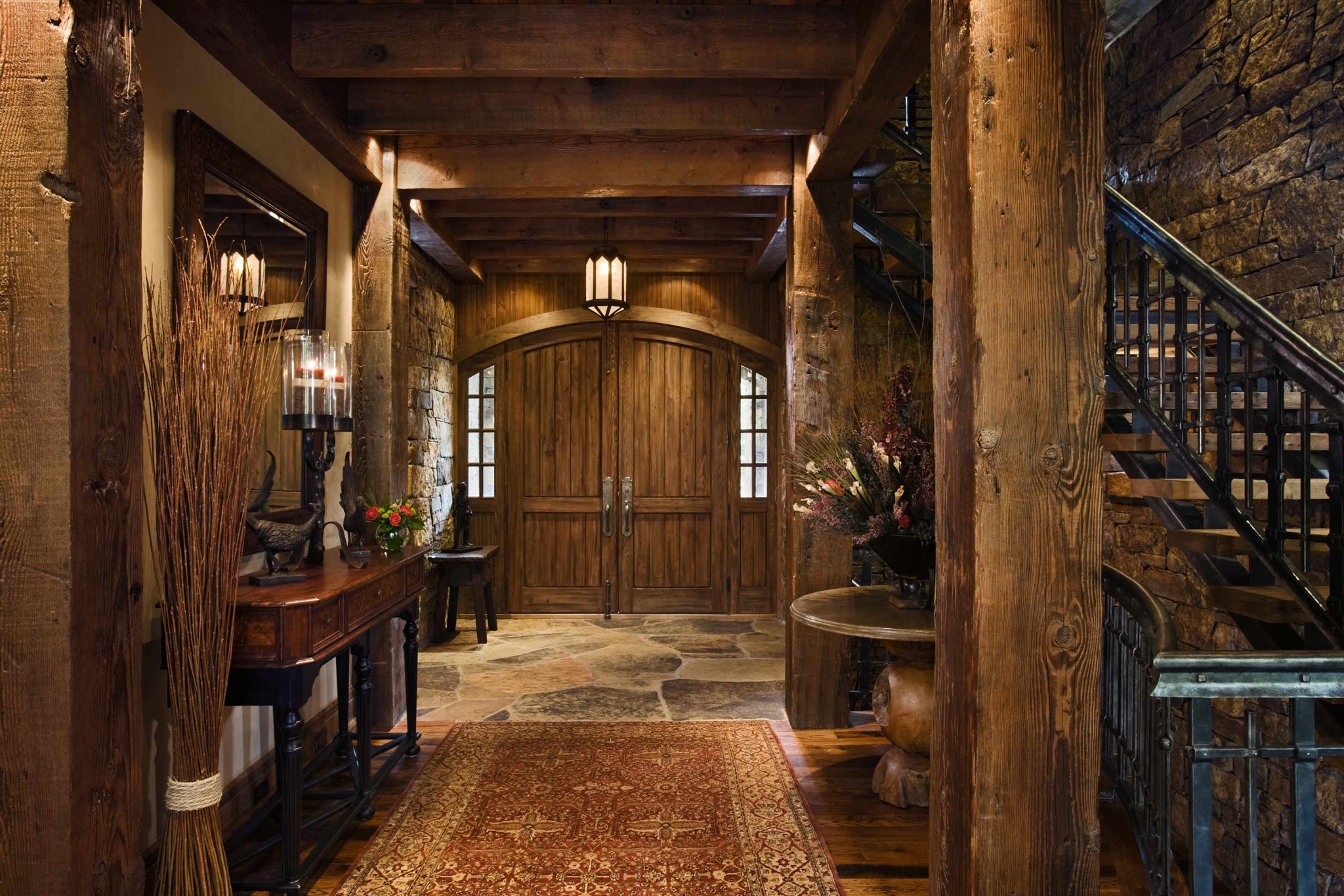 Locati Architects Ontario Residence Int Entry Passage Stair Locati Architects And Interiors 